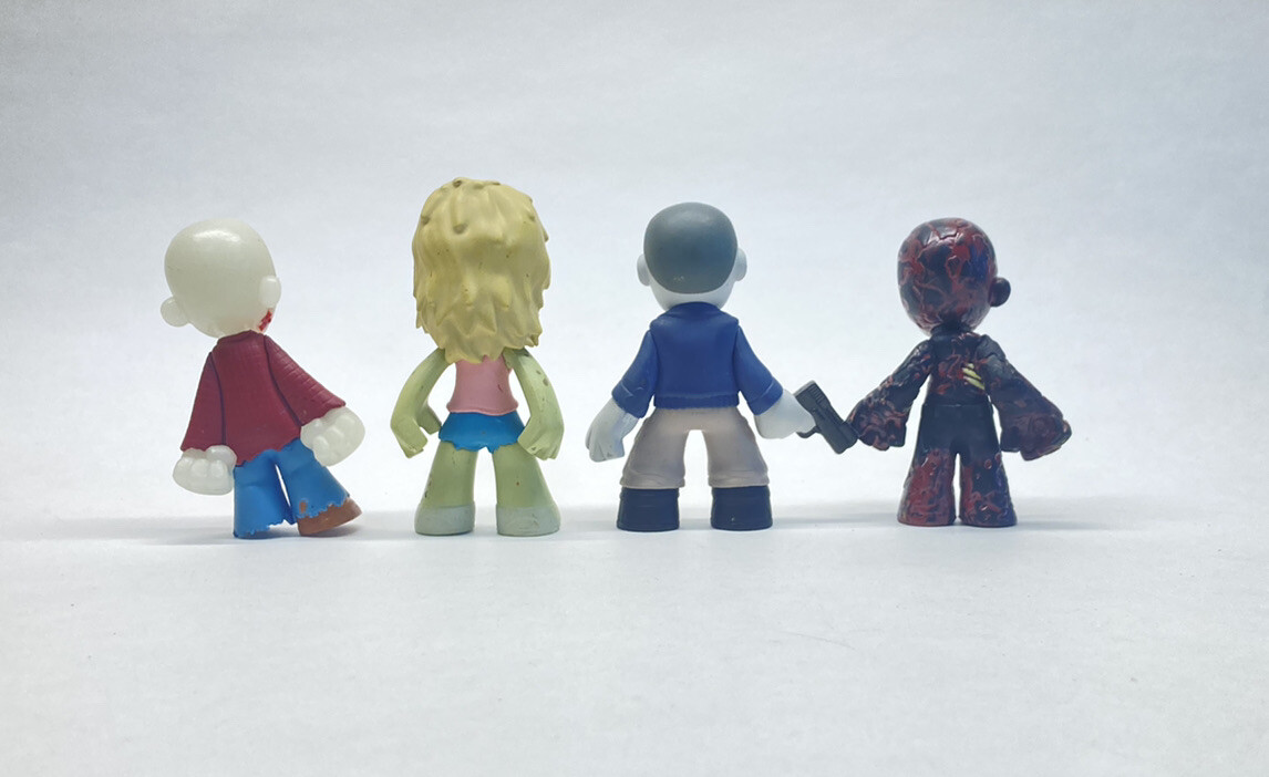 Funko Mystery Minis The Walking Dead Zombies Lot Glow Dark Charred ...