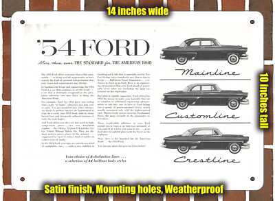 Metal Sign - 1954 Ford | eBay