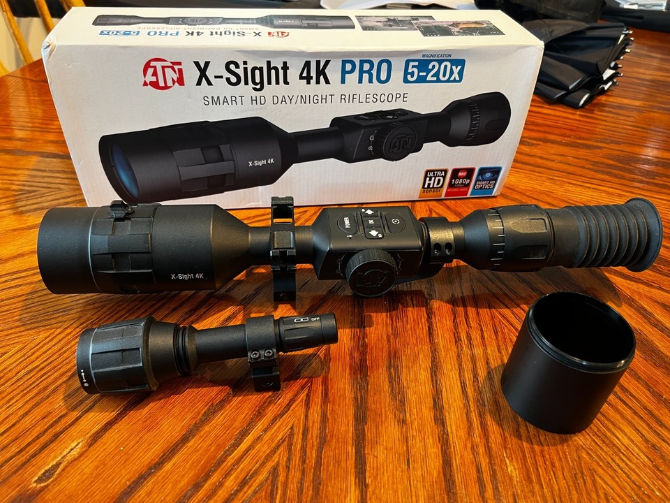 ATN X-Sight 4K PRO 5-20x Smart HD Day/Night Riflescope – Ultra HD ...
