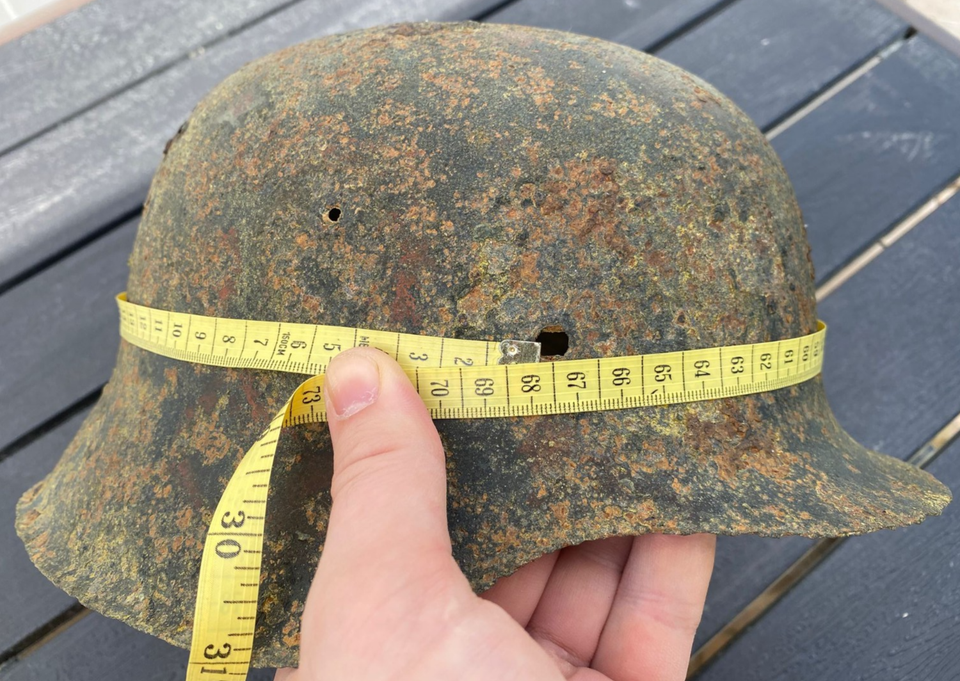 WW2 German M42 Helmet Relic – Size 66 – Found in Sorva, Saaremaa ...