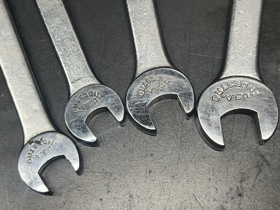 Vintage Indestro Metric Wrench Set No. 47000-1, 7 Wrenches With Tool ...