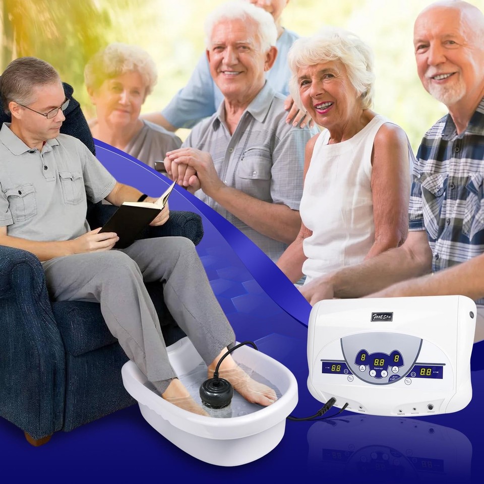 Ionic ion Detox Foot Machine, Dual Ionic Ion Detox Aqua Foot Spa ...