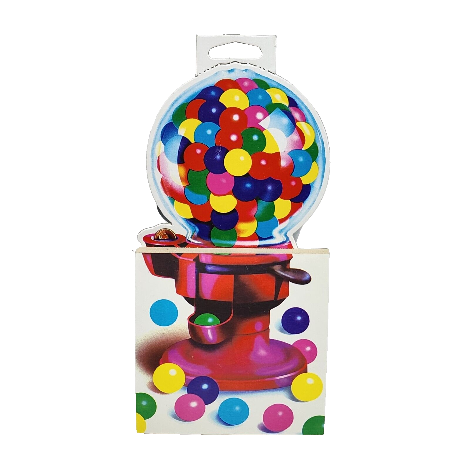 VINTAGE 1987 FANTASTIC WORLD OF LISA FRANK GUMBALL MACHINE NOTEPAD MEMO ...