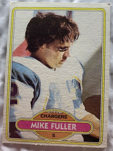 1980 Topps Card #481 Mike Fuller San Diego SD Chargers Soft Corners NFL ...