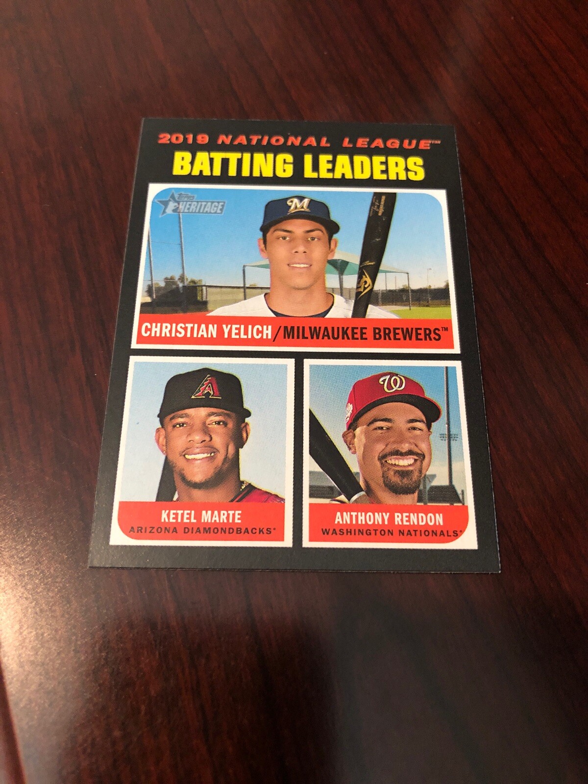 2020 Topps Heritage - League Leaders #62 Christian Yelich, Anthony ...