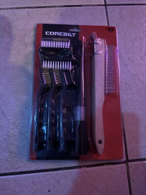 Corebilt Wire Brush Kit 10 Piece Brass Steel Multi-use pack | eBay