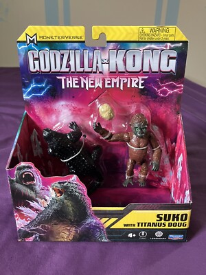 NEW Godzilla X Kong New Empire Suko With Titanus Doug 4" Action Figures ...