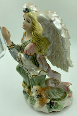 9” in Fitz & Floyd Ceramic Lg Figuring Angel . Perfect for the holidays ...