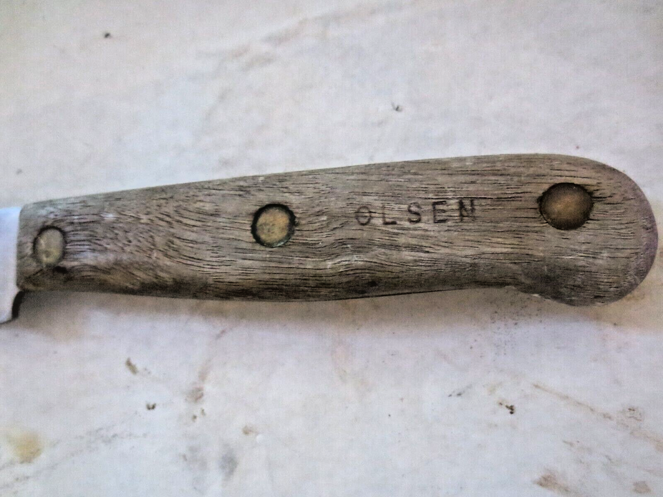 Vintage Olsen Knife Fixed Blade 10” Long Blade | eBay