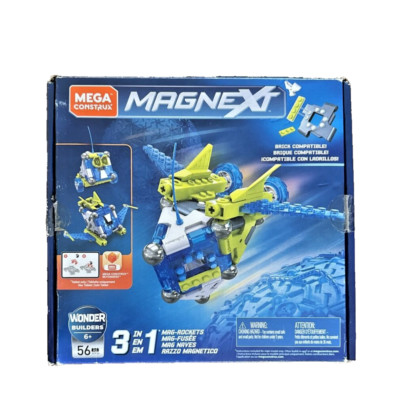 Mega Construct Magnext 3 in 1 Mag Rockets Magnetic Building Set Read | eBay