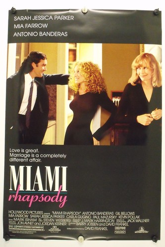 MIAMI RHAPSODY - Mia Farrow - Original Movie Poster - 1995 Rolled DS C9 ...