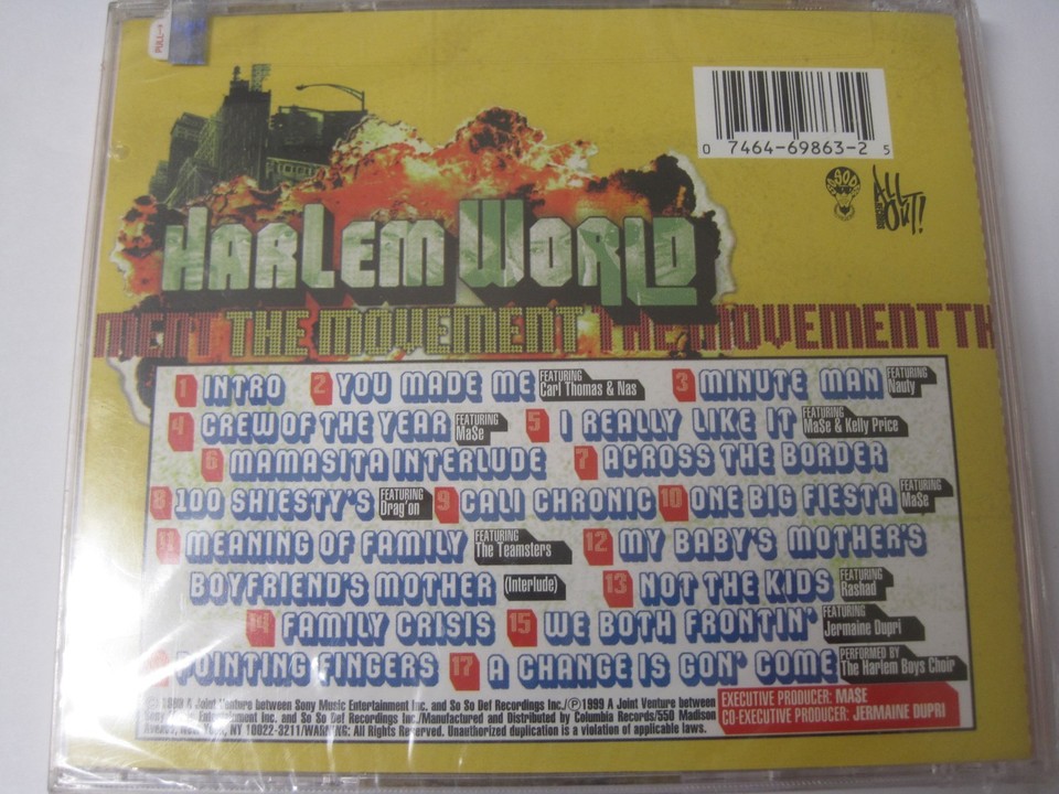 Movement [Clean] [Edited] by Harlem World/Mase (CD, Mar-1999, Sony ...
