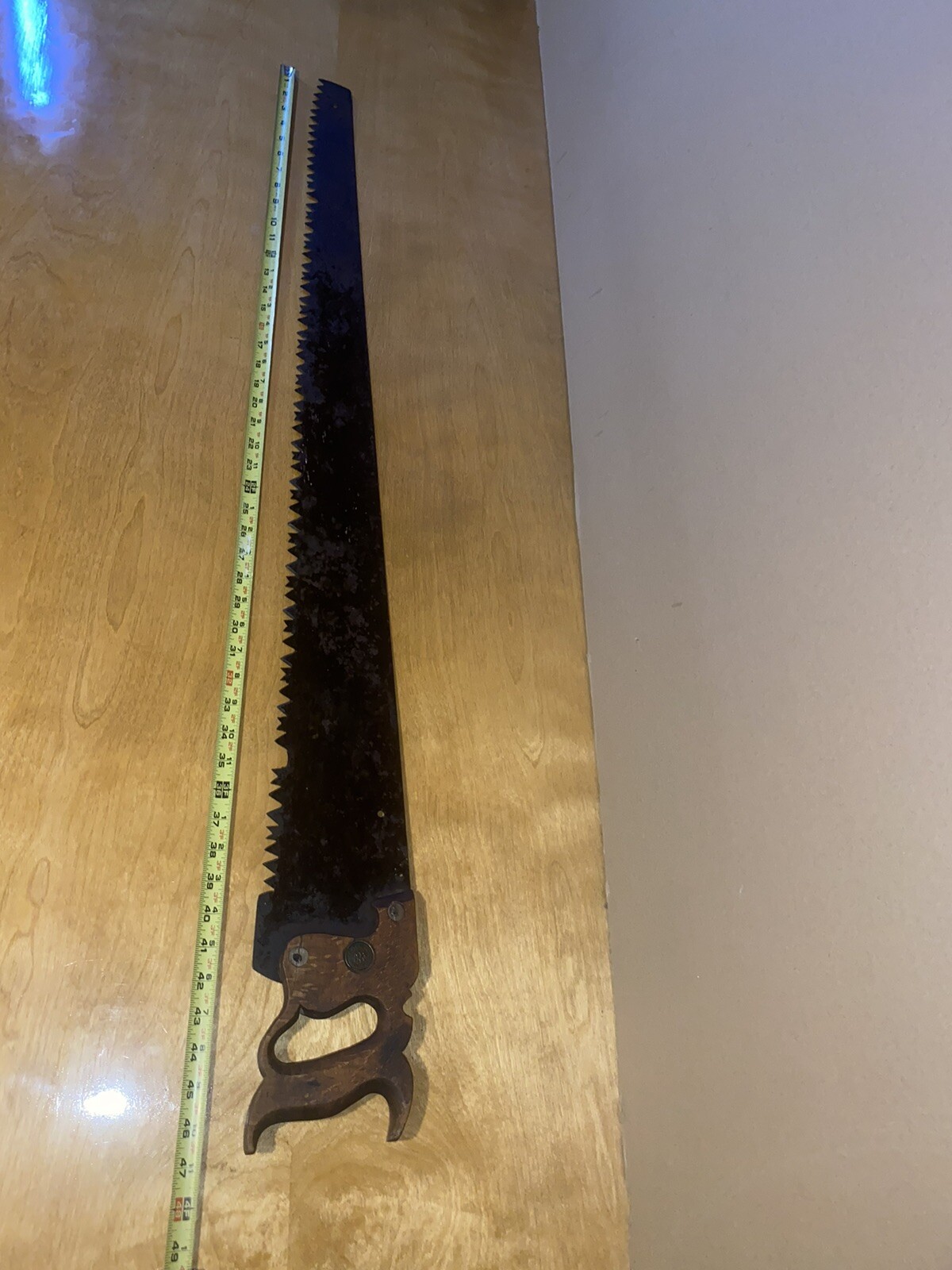 Vintage E.C. Atkins 42” Wood Handle Hand Saw | eBay