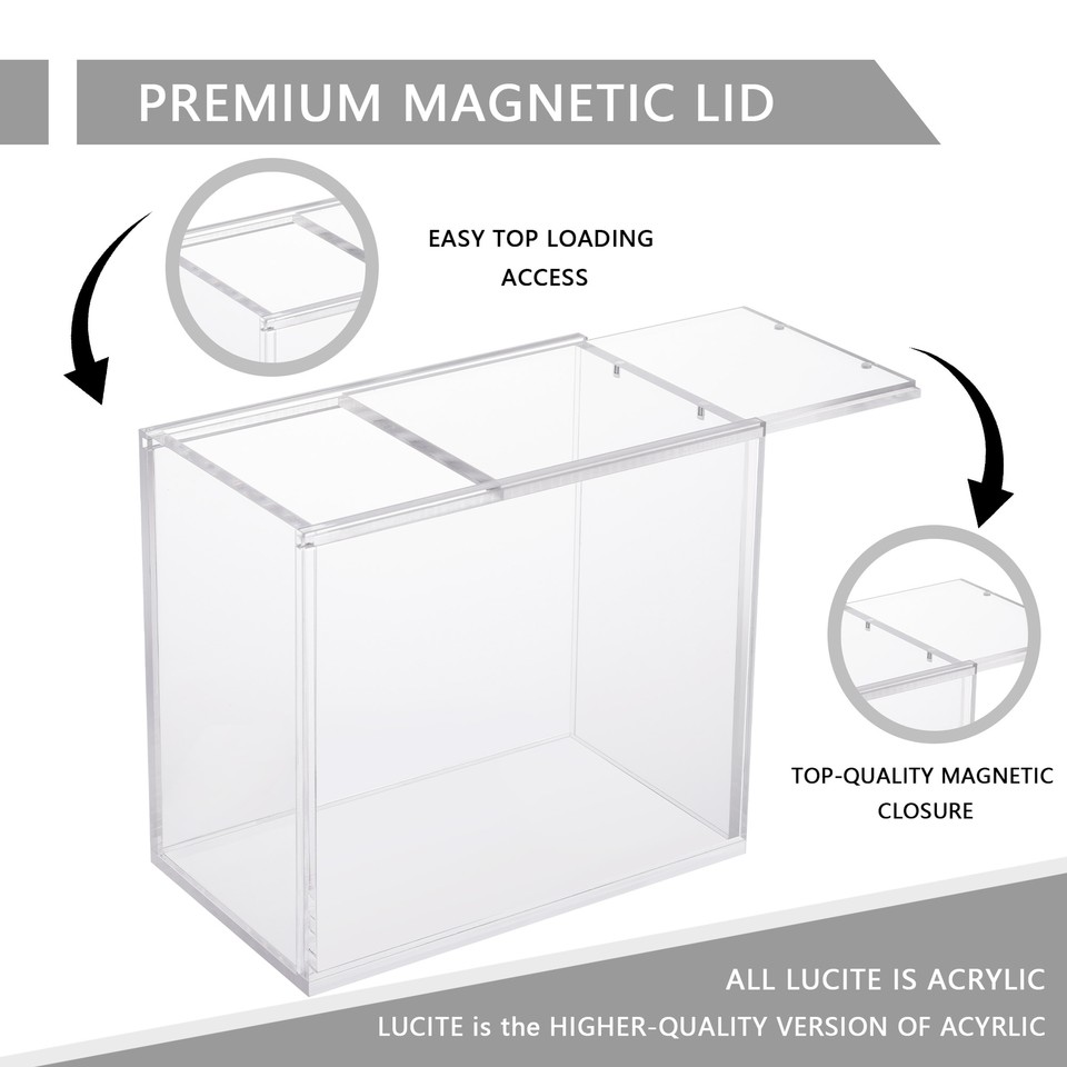 Pokemon TCG Booster Box Acrylic Case Magnetic Protective Display Case ...