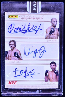 2023 Panini Instant UFC Triple Auto Jose Aldo, Urijah Faber, Dominick ...