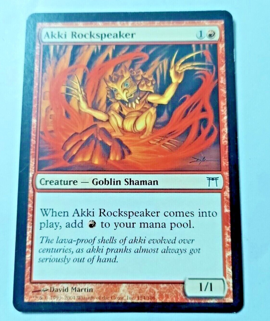 MTG Akki Rockspeaker Champions of Kamigawa 154/306 Regular Common | eBay