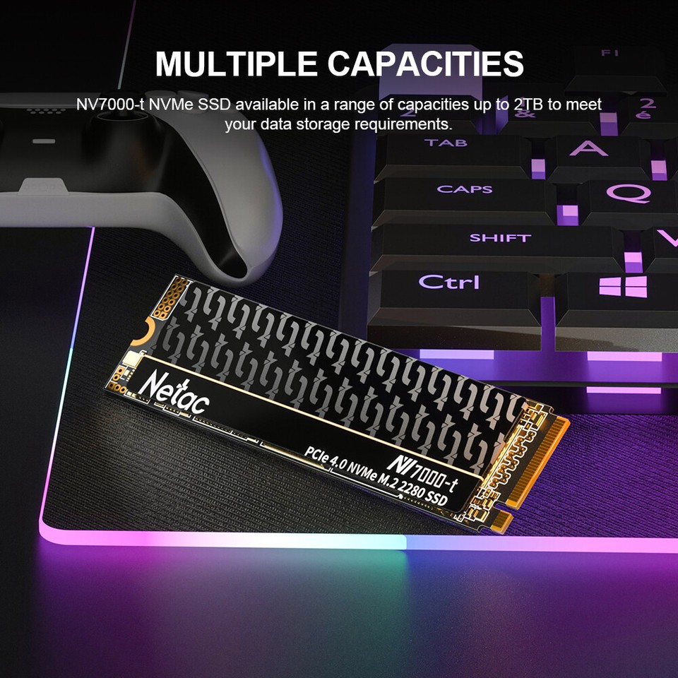 Netac 4TB 2TB Internal SSD PCIe 4.0x4 NVMe 7300MB/s Solid State Drive ...