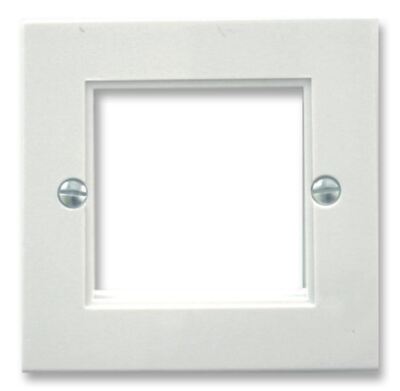 TRIAX - 1 Gang 1 Euro Module Plate, White | eBay UK