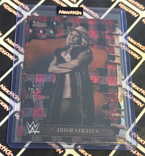 2025 topps chrome wwe cactus jack Trish Stratus # 9 red and black ...