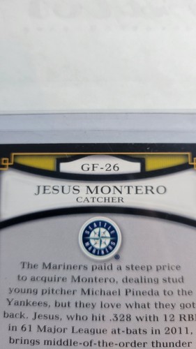 Jesus Montero 2012 Topps Gold Futures #GF-26 Seattle Mariners | eBay