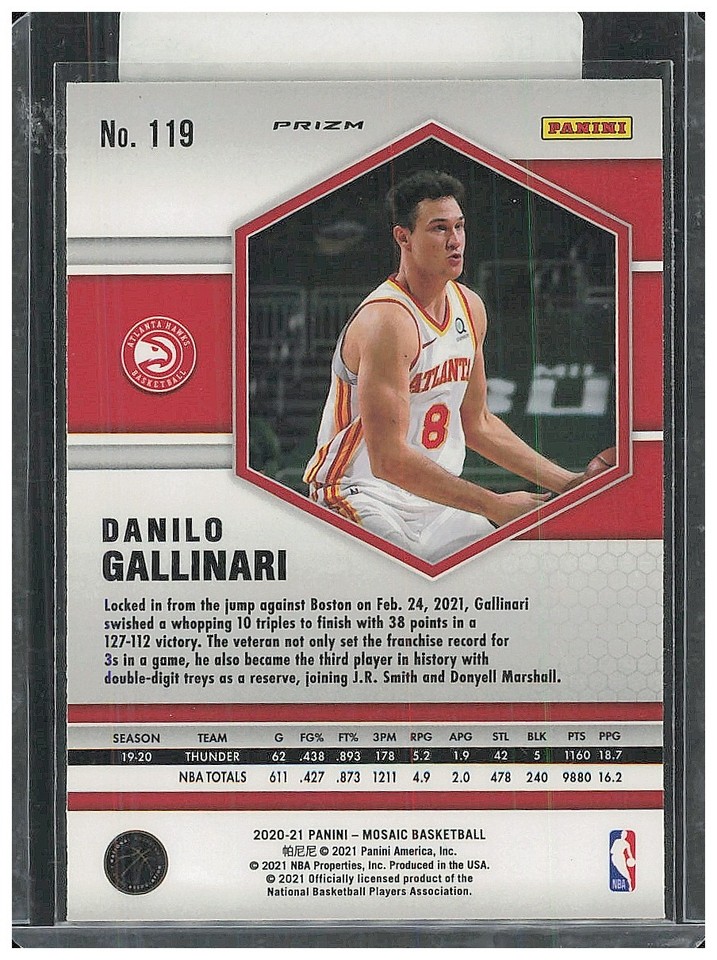 2020 Panini Mosaic Danilo Gallinari Base Mosaic #119 | eBay