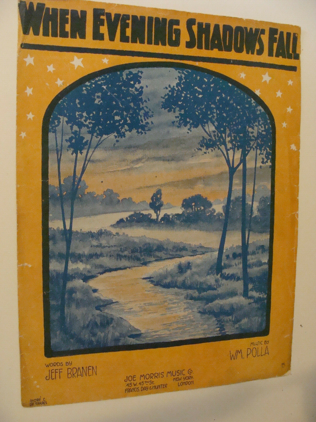 When Evening Shadows Fall 1916 by Jeff Branen Wm Polla cover: Andre De ...