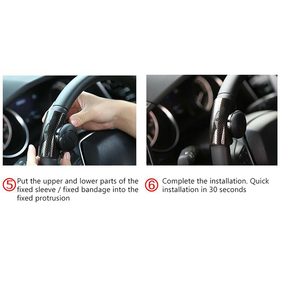 360° Silicone Car Steering Wheel Booster Ball Knob Handle Control ...