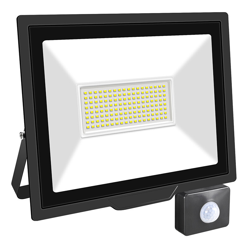 10W-200W LED Floodlight PIR Sensor Motion Flood Light Security Outdoor ...