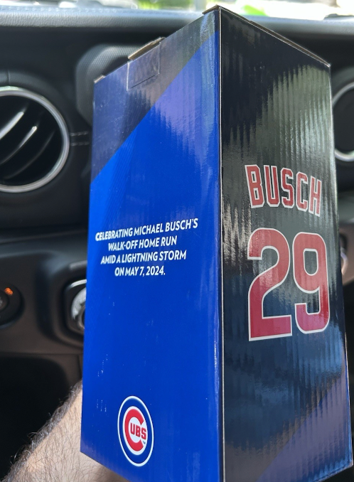 Michael Busch Lightning Bobblehead Chicago Cubs Giveaway 6/22/25 SGA ...