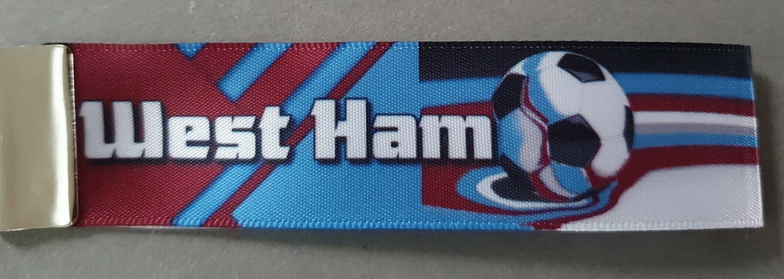 West Ham Style Footy Football Design Fans London Keyring Key Fob ...
