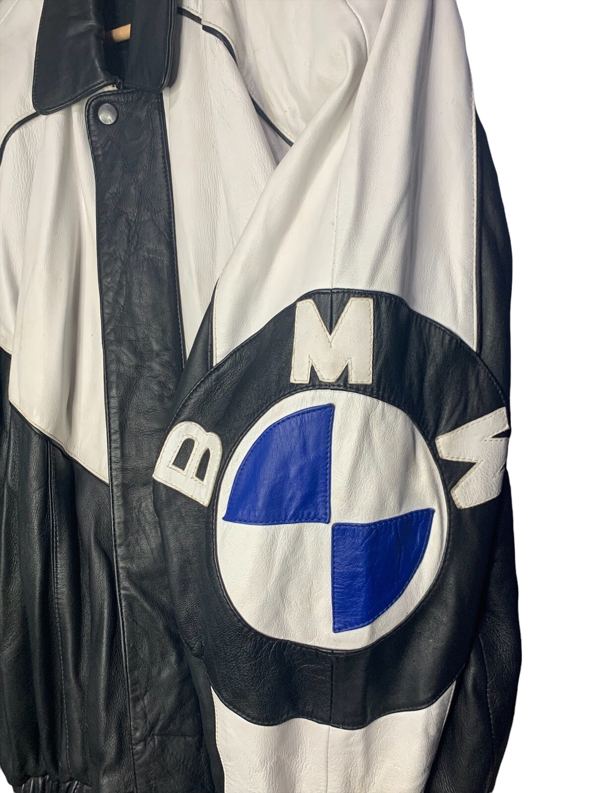 Rare BMW Faux Leather Jacket Medium - Gem