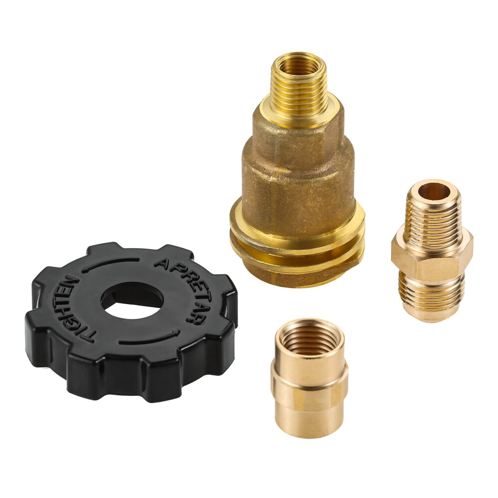 3 Pack QCC1 Acme Nut Propane Tank Cylinder Adapter Brass Propane Tank ...
