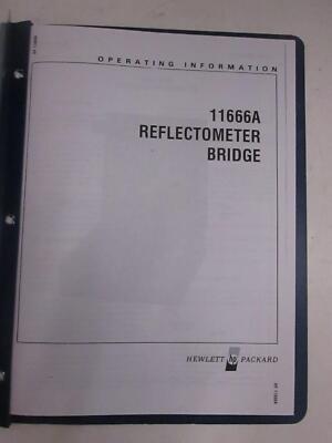 HP 11666A Reflectometer Bridge Operating Information, Used | eBay