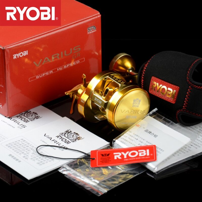 RYOBI VARIUS GR30 Slow Jigging Fishing Reel 10+1BB Baitcasting Reel ...