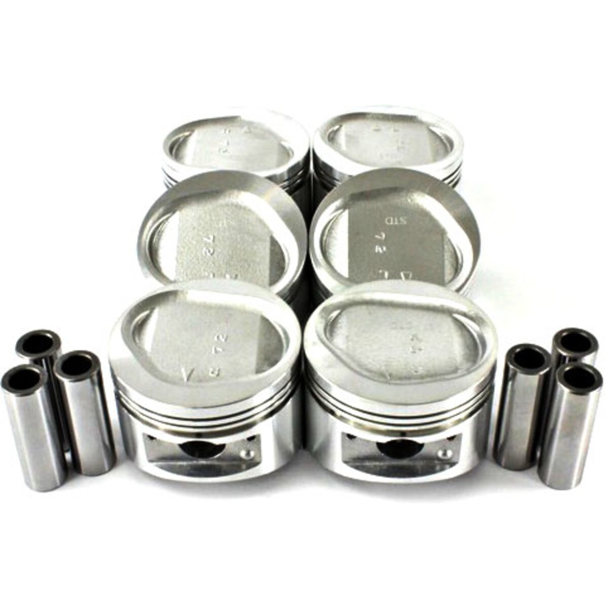 P125 DNJ Pistons Set of 6 for Le Baron Ram 50 Pickup Hyundai Sonata ...