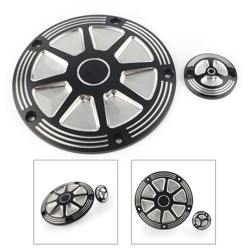 Motor Black Derby Timing BLK CNC Timer Cap Engine Cover For Harley Road ...