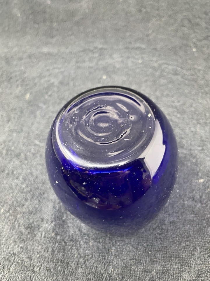 Cobalt Blue Glass Cup, 3-3/4 “ | eBay