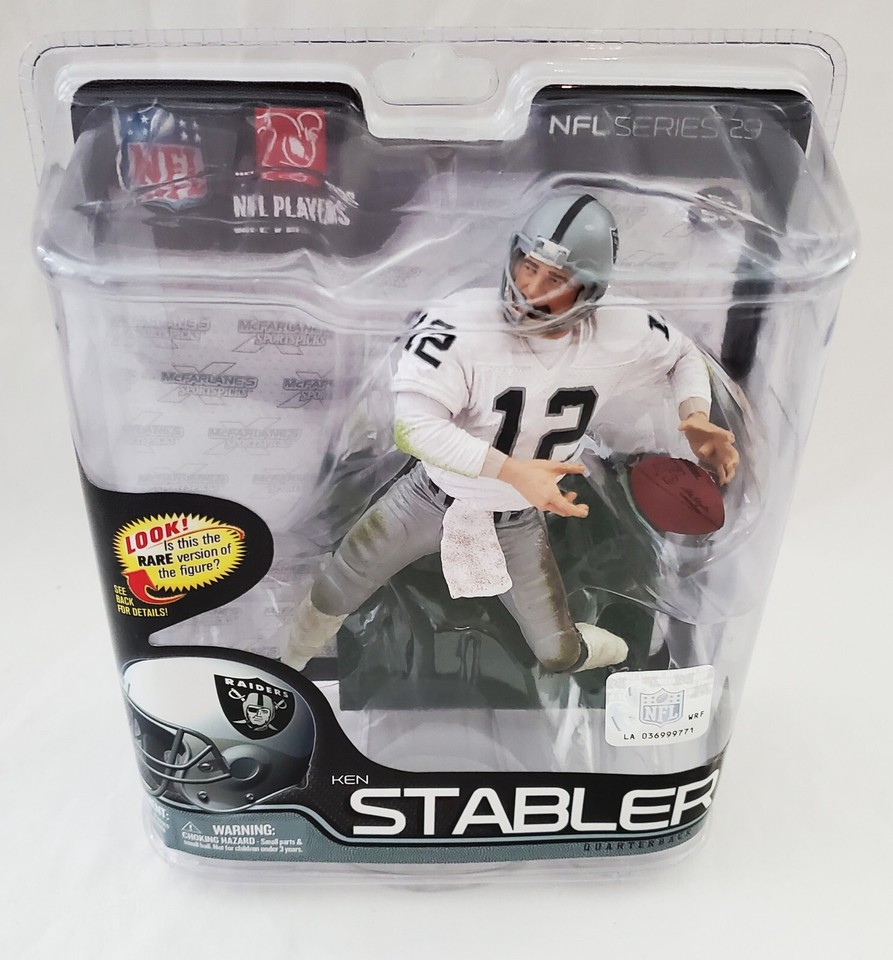 McFarlane NFL 29 KEN STABLER DEBUT RAIDERS BRONZE WHITE Jersey VARIANT ...
