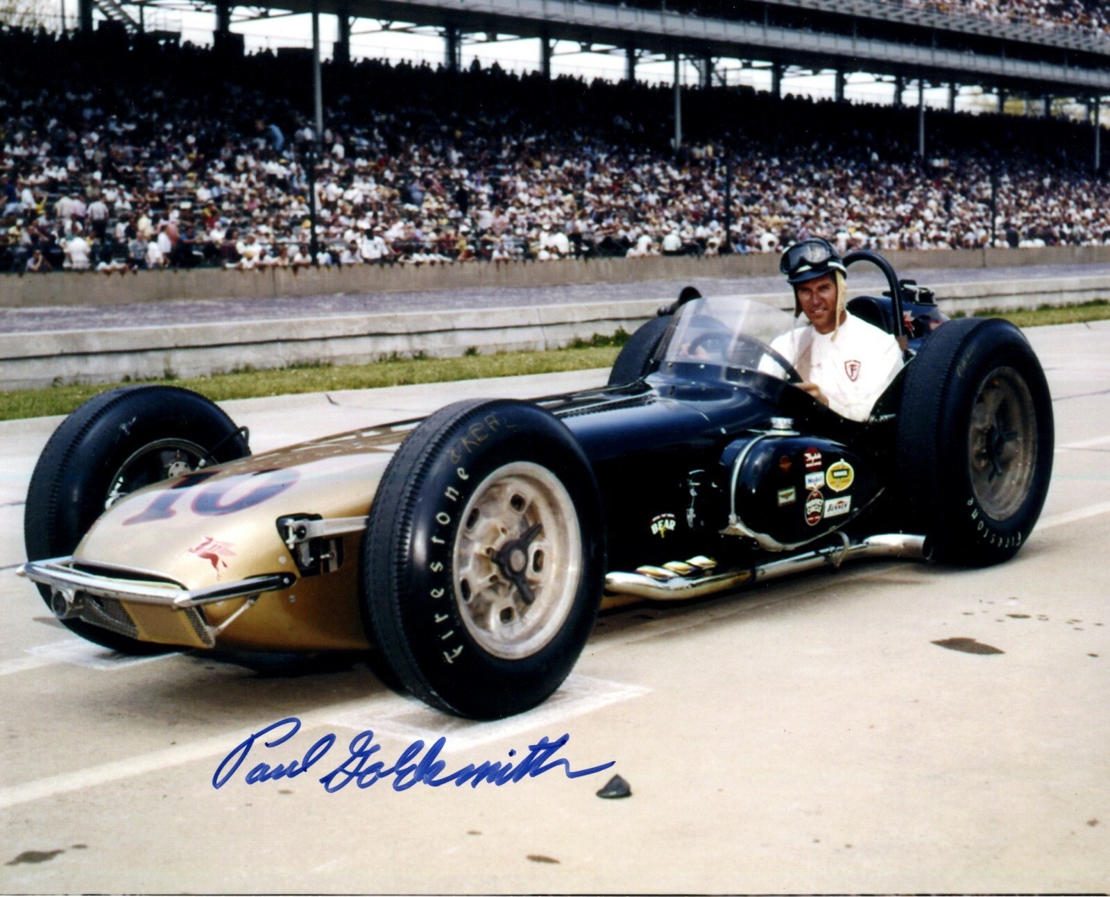 PAUL GOLDSMITH AUTOGRAPHED INDY 500 8 X 10 PHOTO | eBay
