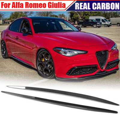 REAL CARBON Side Skirt for Alfa Romeo Giulia Sedan Rocker Panels ...