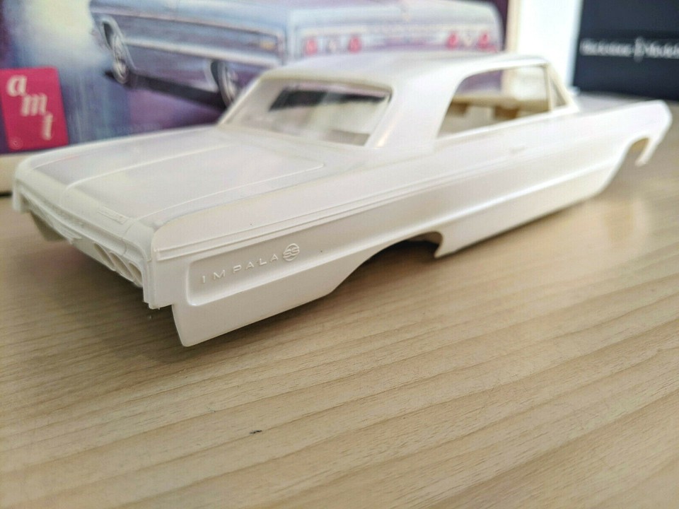 SUPER RARE! VINTAGE ORIGINAL AMT 1964 CHEVY IMPALA Model Kit *COMPLETE ...