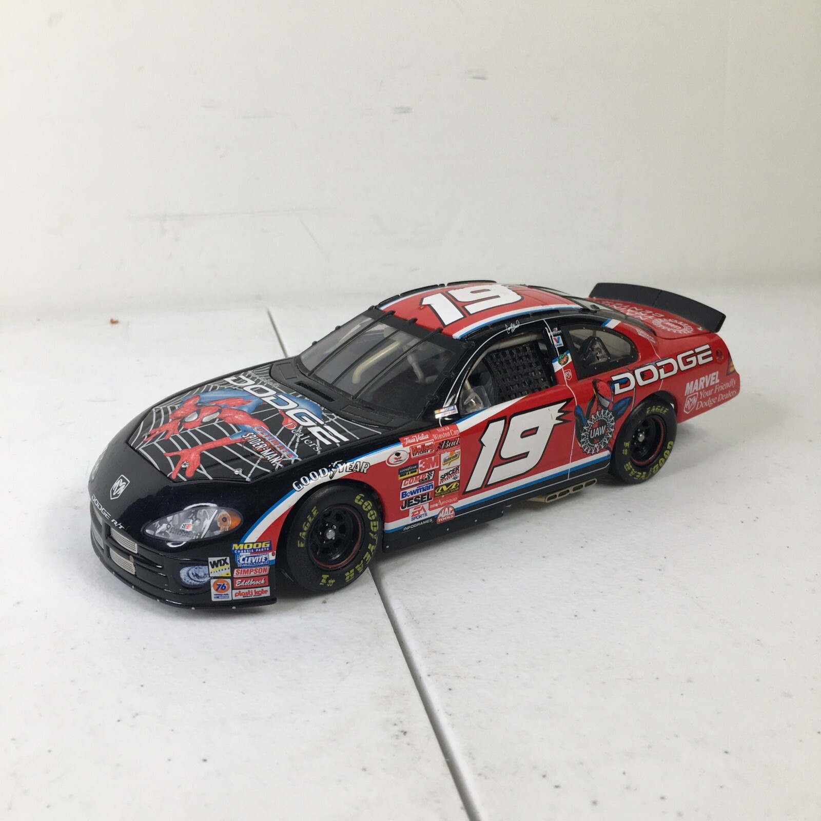 CASEY ATWOOD #19 DODGE SPIDER-MAN 2001 NASCAR ACTION 1/24 DIECAST CAR ...