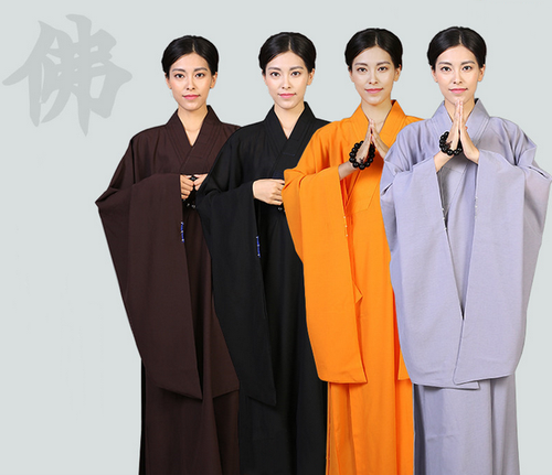 High quality Haiqing layman robe Shaolin Temple monk meditation clothes ...