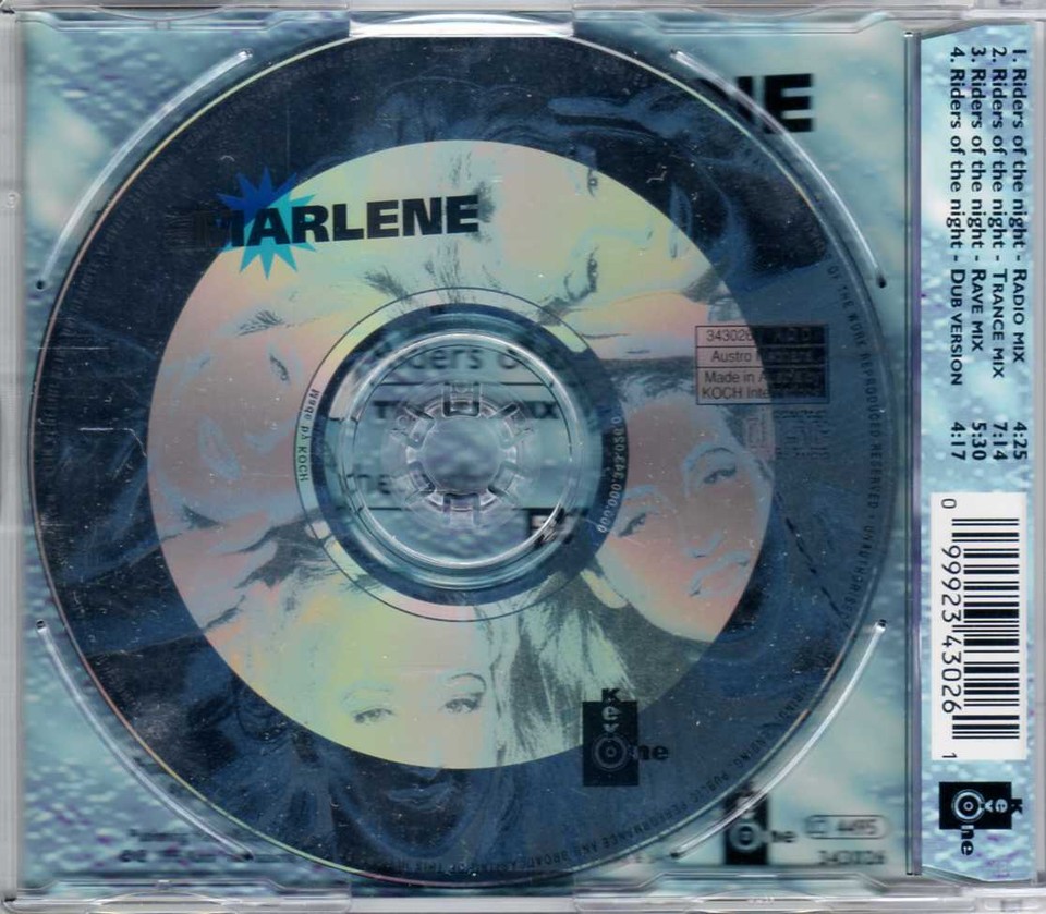 Lily Marlene - Riders Of The Night - CDM - 1995 - Eurodance 4TR Rare | eBay