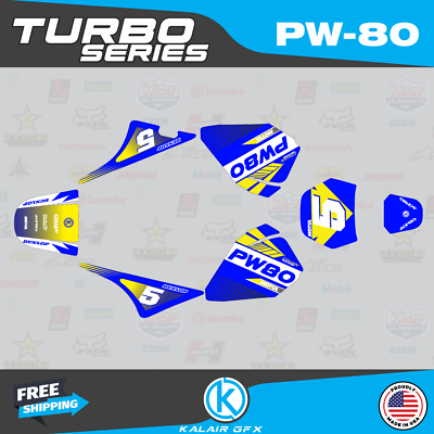 Graphics Kit for Yamaha PW80 (1990-2021) PW-80 PW 80 Turbo Series- Blue ...