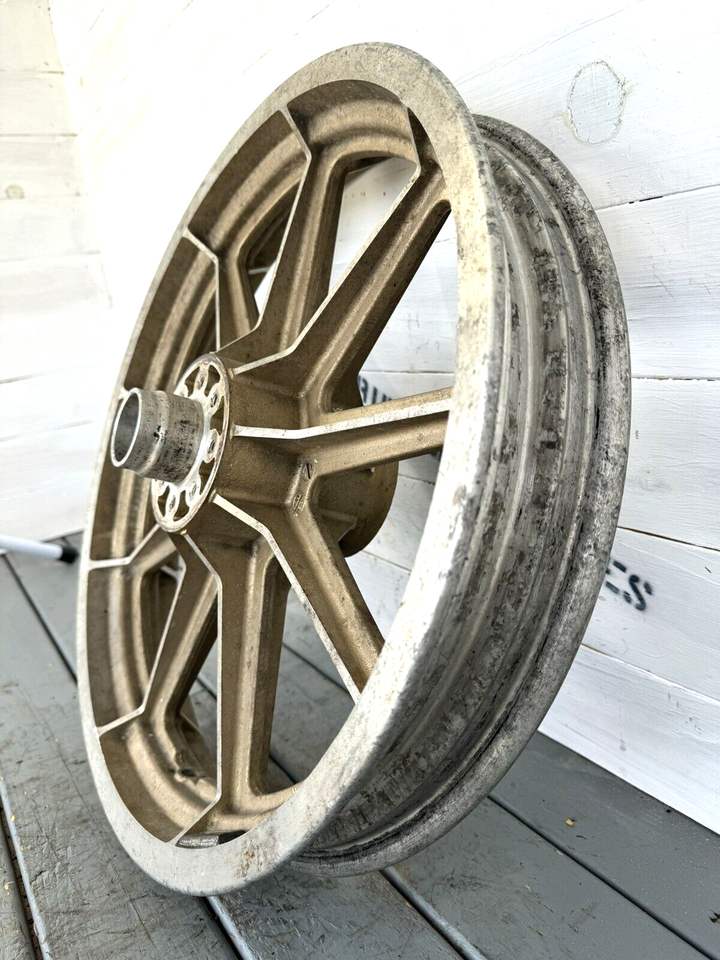1978 Harley-Davidson Ironhead Sportster 18" 9 Spoke Gold Mag Rear Wheel ...