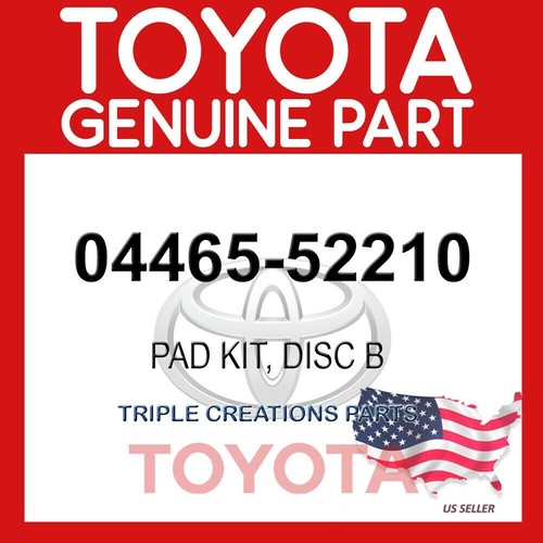 0446552210 GENUINE Toyota PAD KIT, DISC BRAKE, FRONT 04465-52210 OEM | eBay