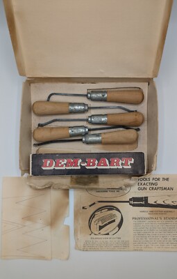 Dem-Bart Gun Stock Checkering Tools Kit Bill McGuire Special Set | eBay