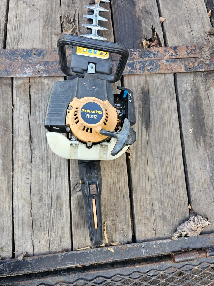 POULAN PRO 22" GAS POWERED DUAL GAS HEDGE TRIMMER 23CC 2-CYCLE ...