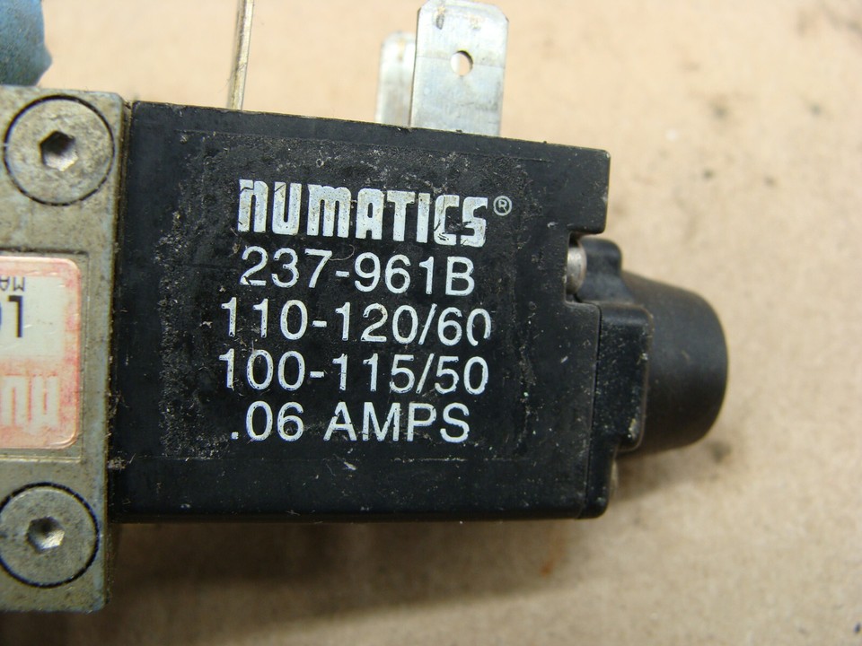 NUMATICS PNEUMATIC VALVE L01SA4592 MAX PRES 150 PSIG COIL: 237-961B | eBay